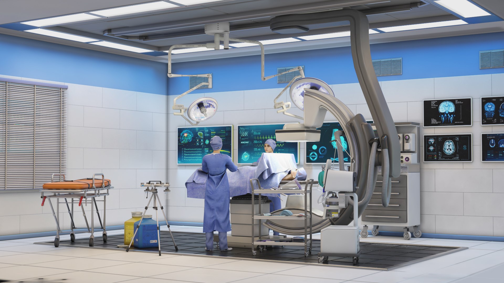 3D Surgery Room - TurboSquid 1690849