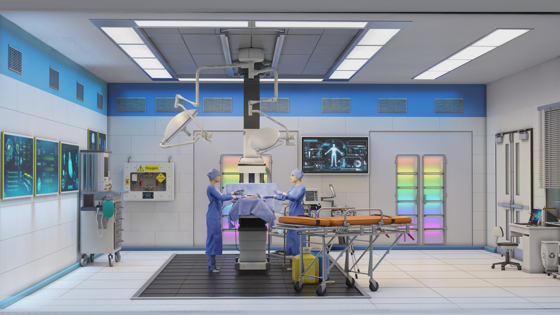 3D Surgery Room - TurboSquid 1690849
