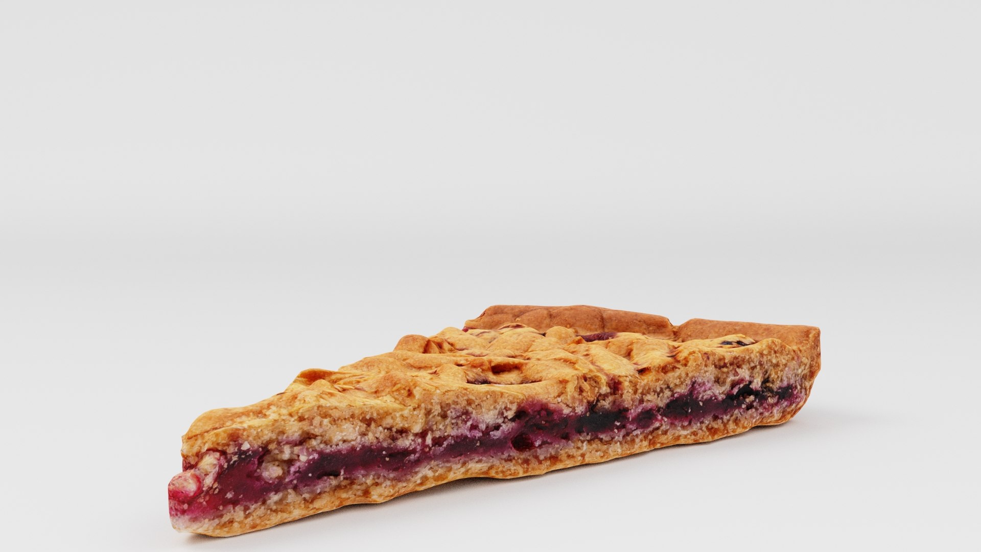 3D Pie Or Tart With Currant Berries Model - TurboSquid 1743701