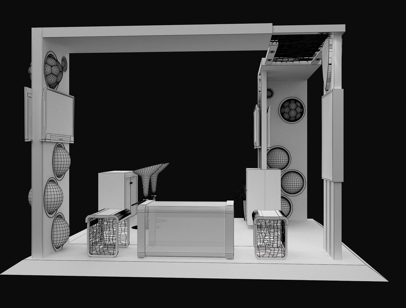 3D Booth Exhibition Stand A605b - TurboSquid 1863127