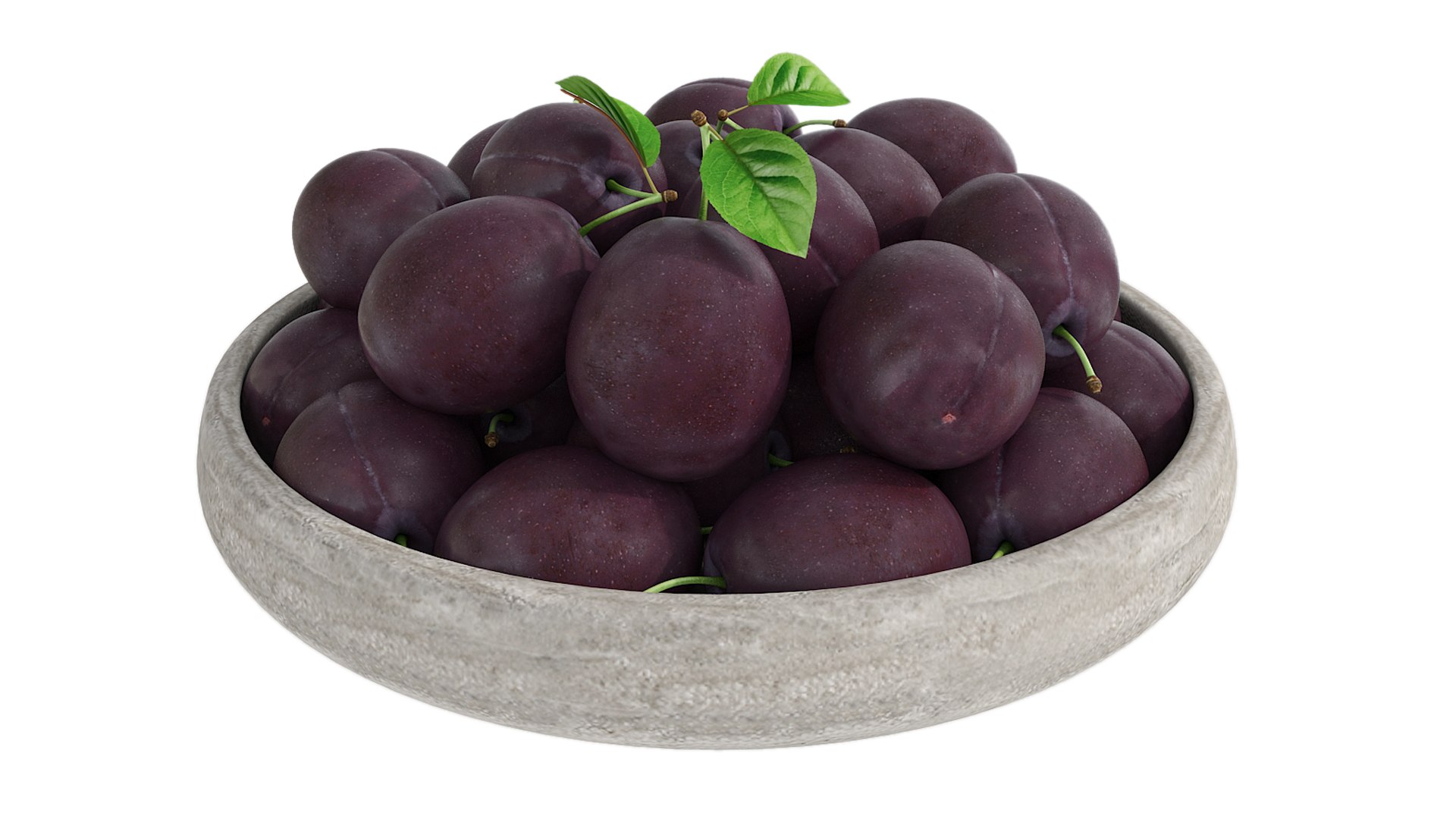 Plum Stone Bowl 3D Model - TurboSquid 2324919