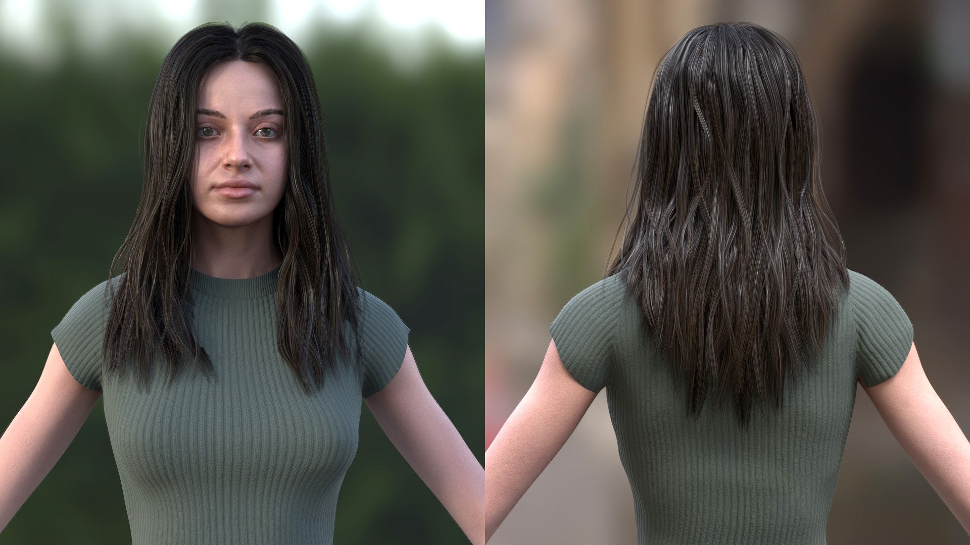 3D Woman - Summer Outfit model - TurboSquid 1919370