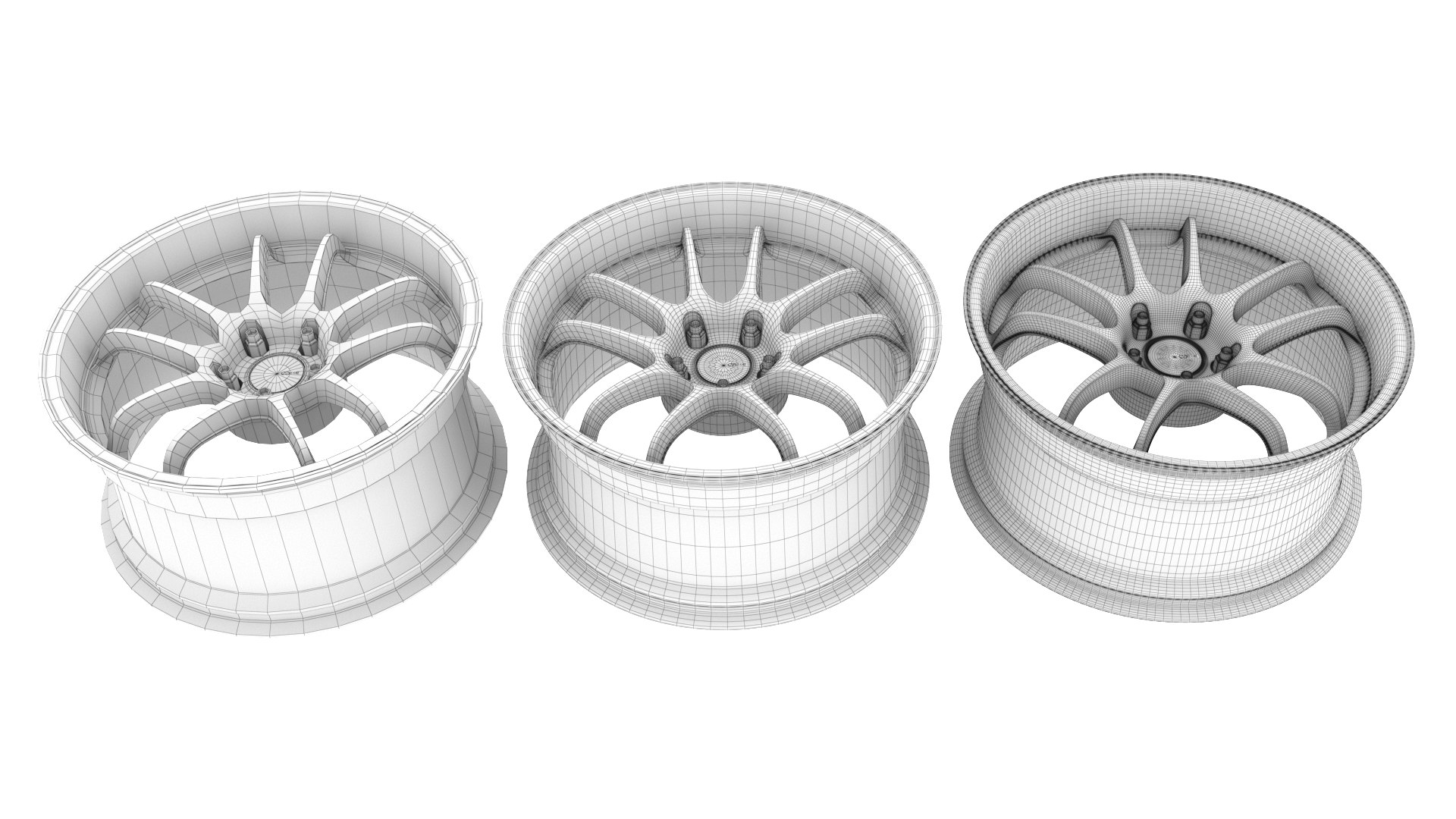 Enkei PF01 EVO Wheel Rim 3D model - TurboSquid 1915749