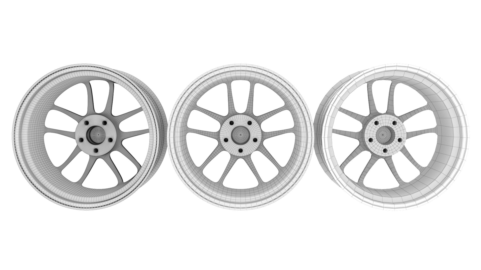 Enkei PF01 EVO Wheel Rim 3D model - TurboSquid 1915749