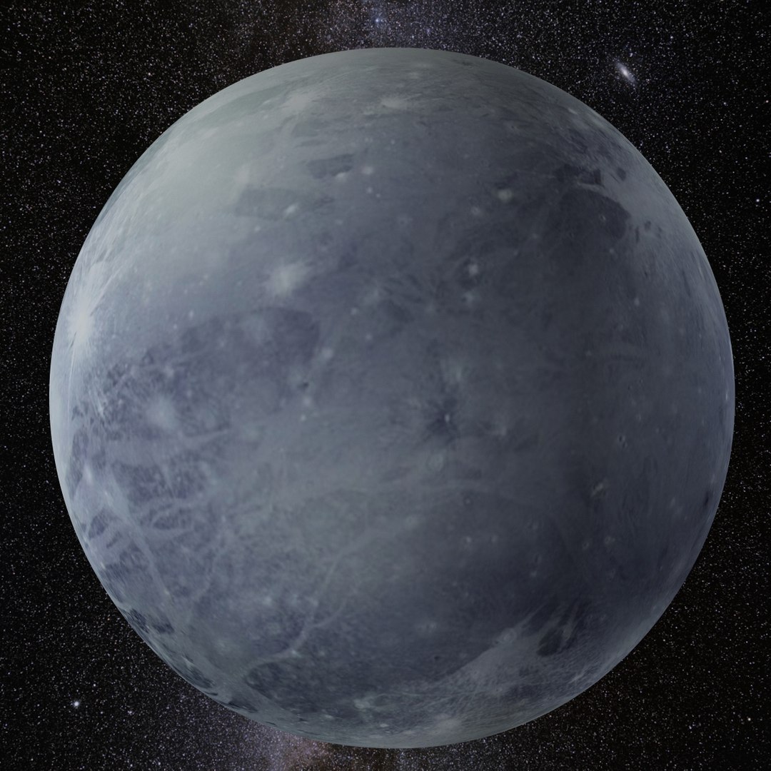 3d Pluto Planet Model