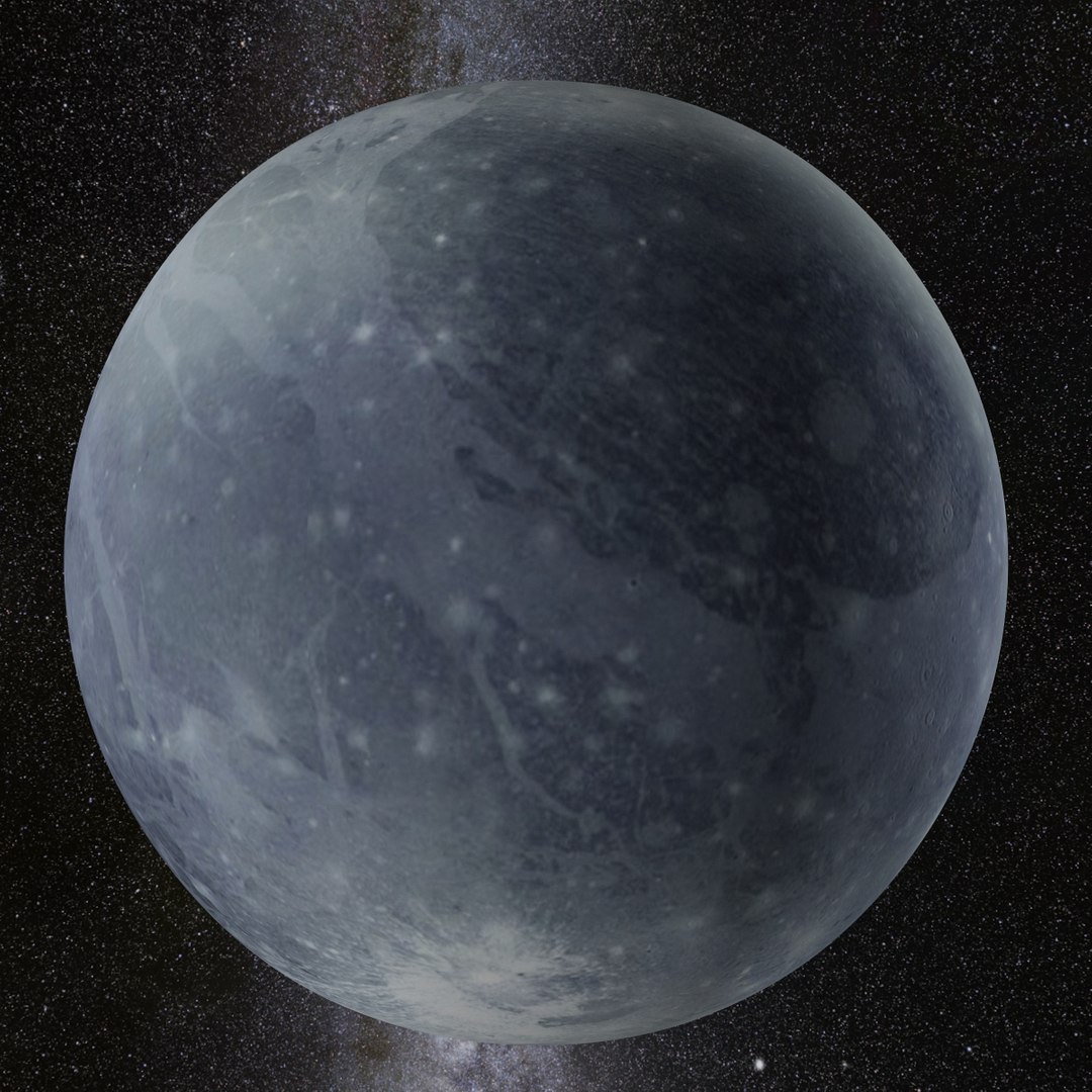 3d Pluto Planet Model
