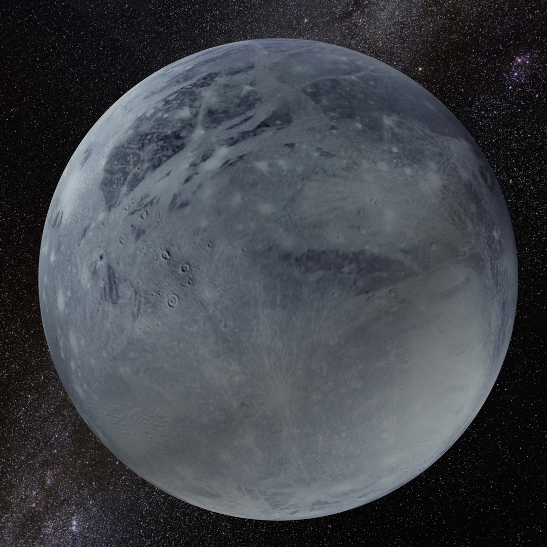 3d Pluto Planet Model