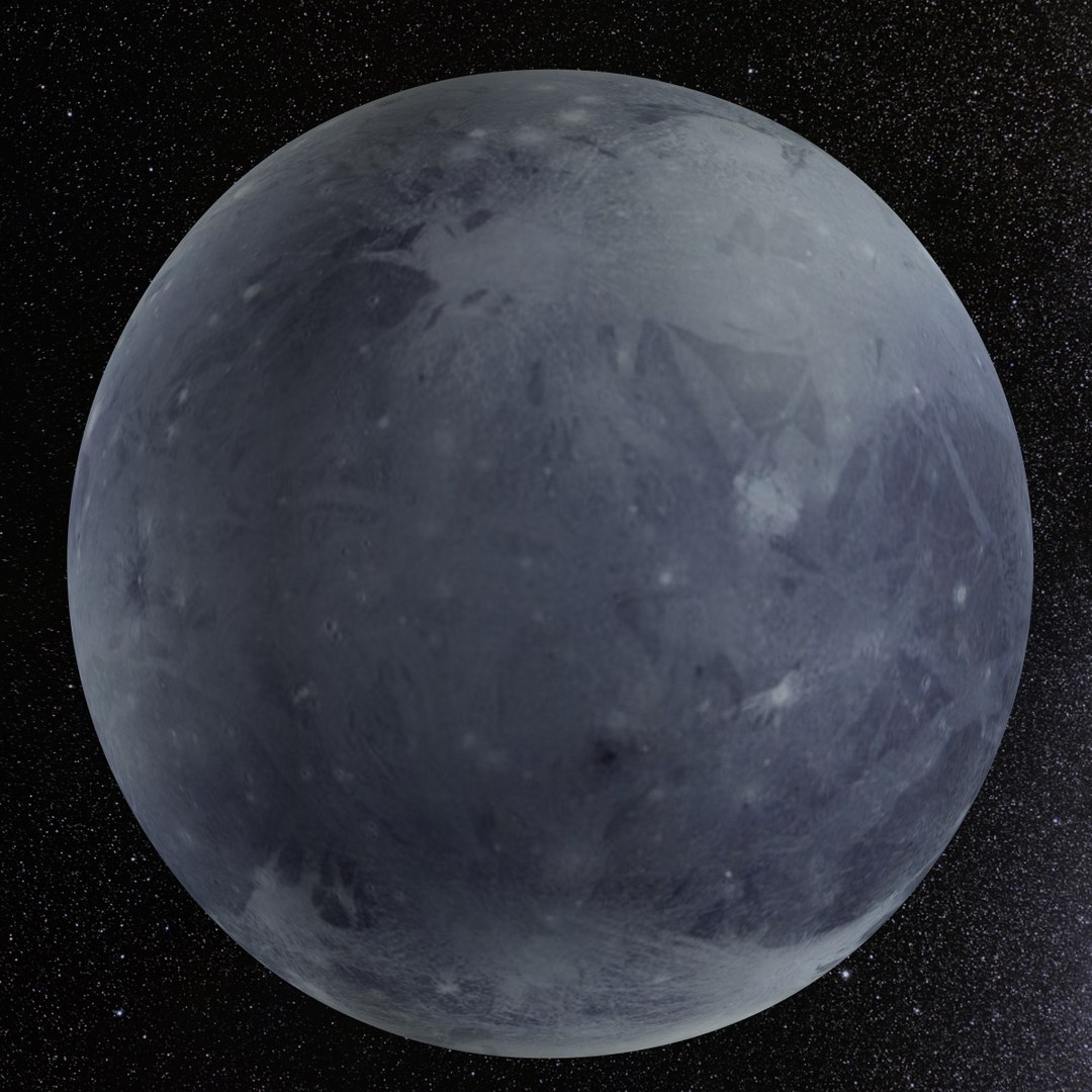 3d Pluto Planet Model