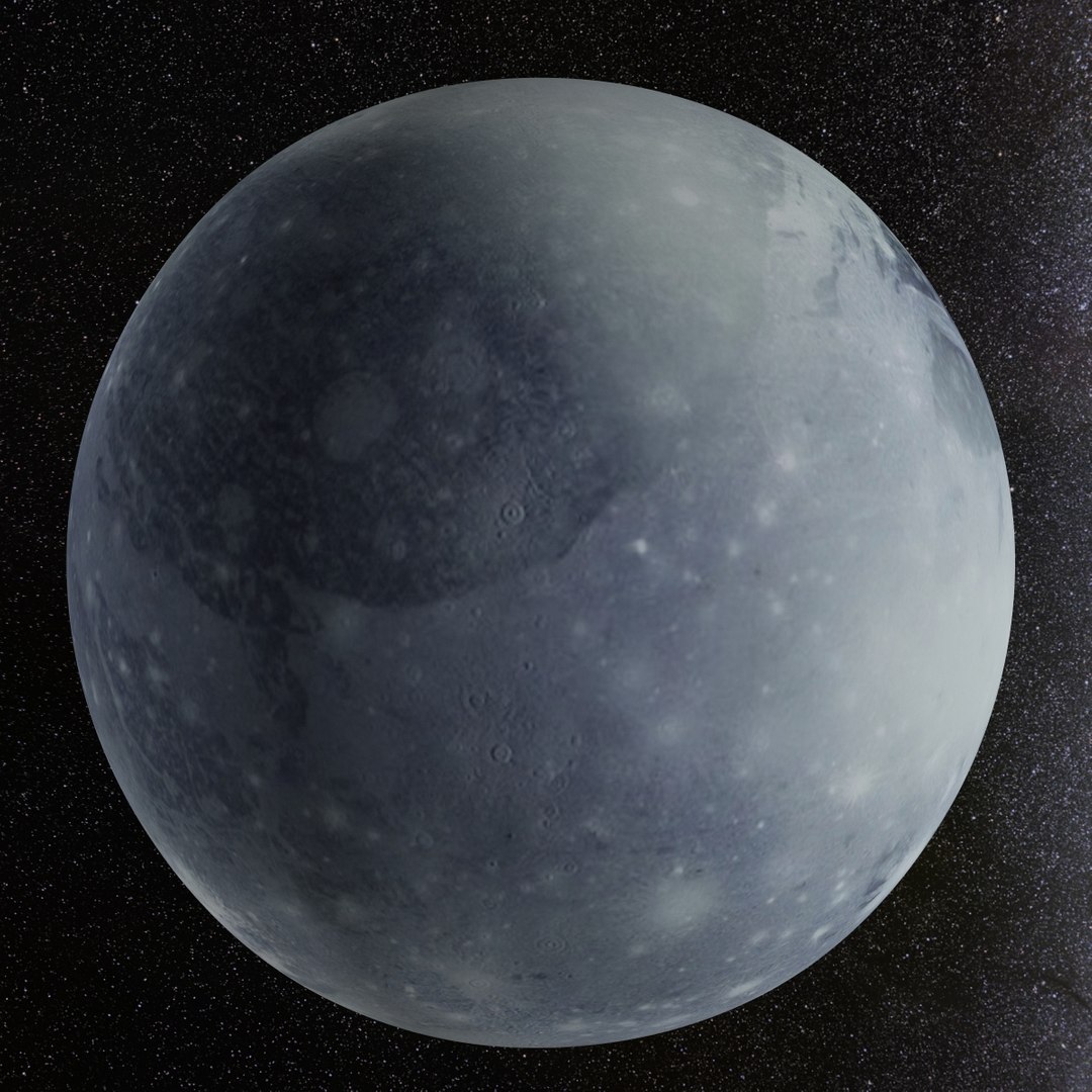 3d Pluto Planet Model