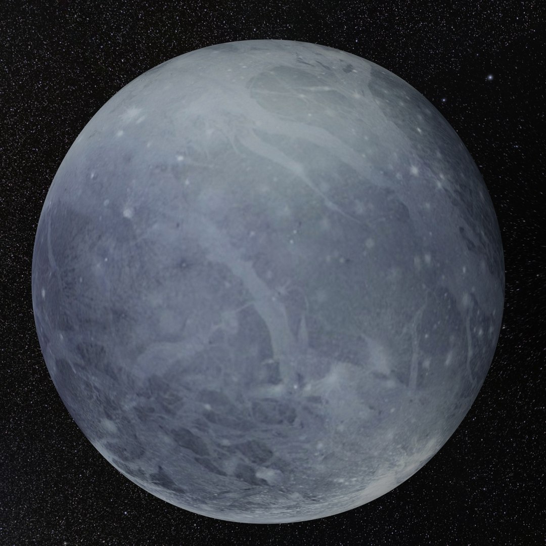 3d Pluto Planet Model