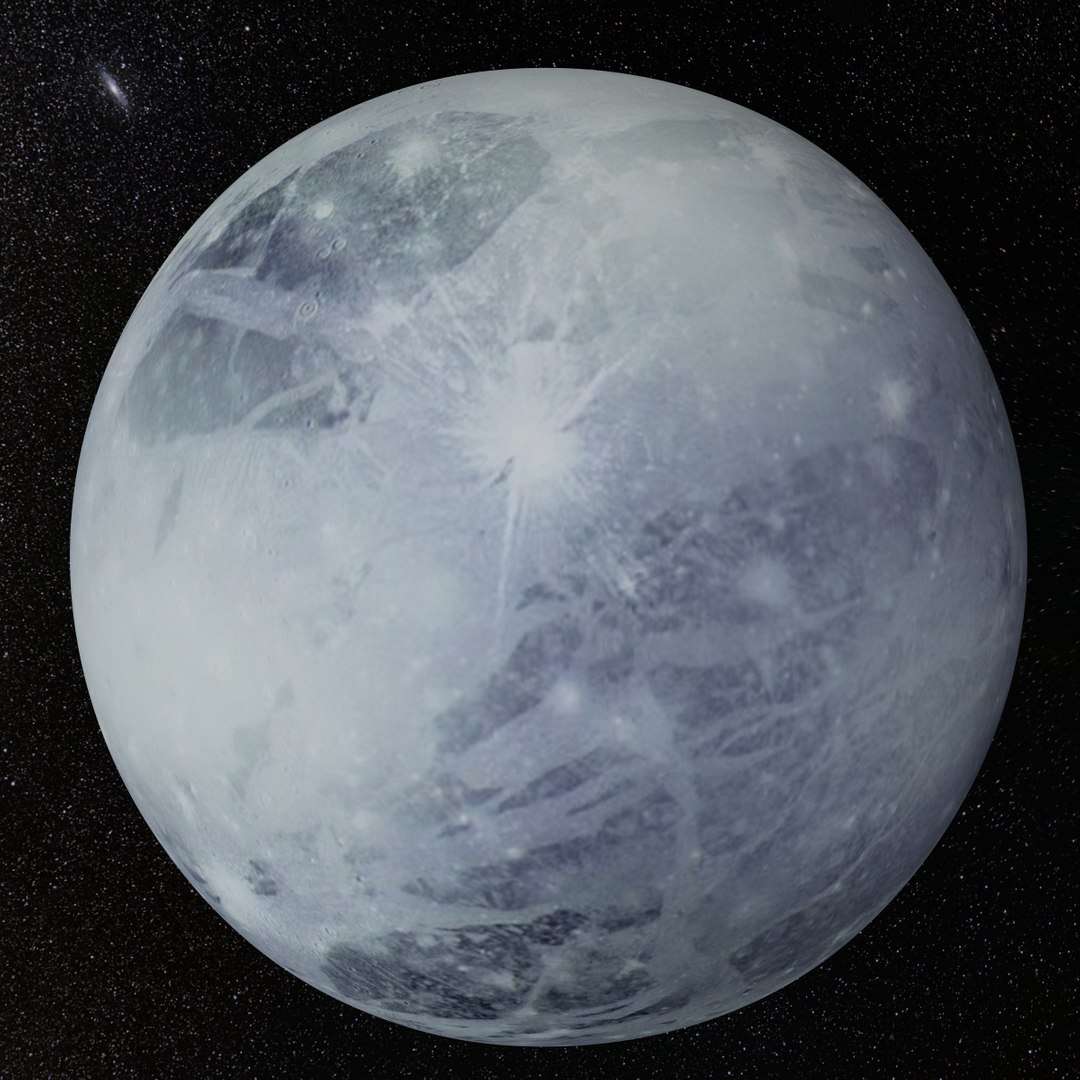 3d Pluto Planet Model