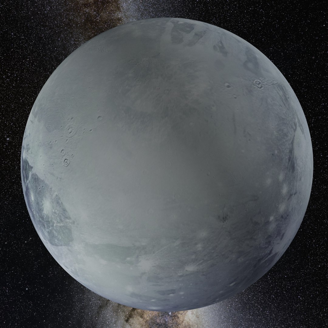 3d Pluto Planet Model