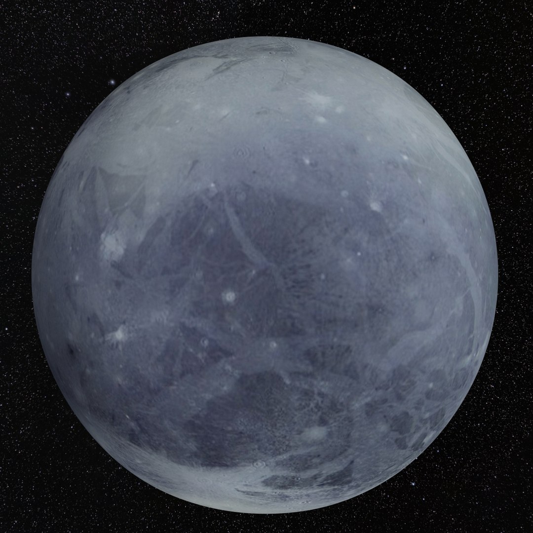3d Pluto Planet Model