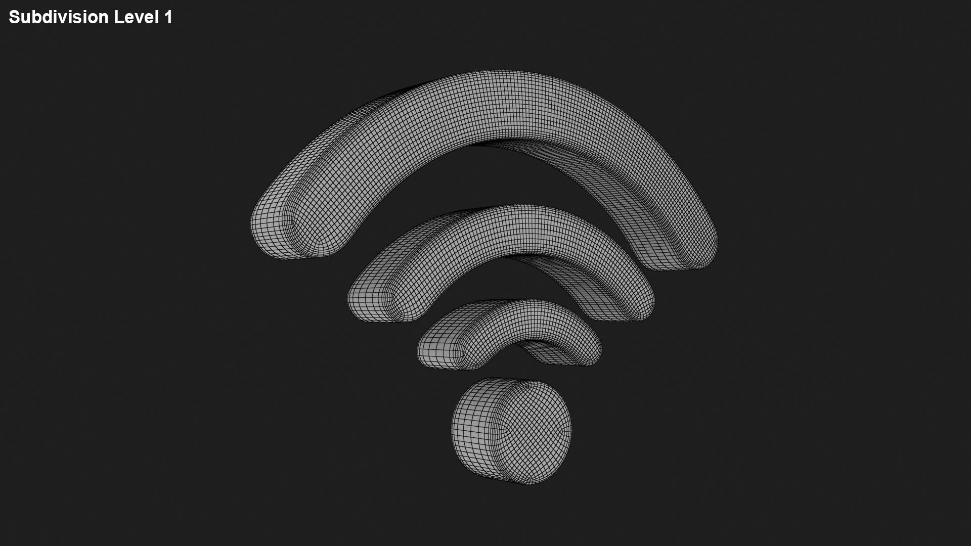 3D Wifi Symbol 2 - TurboSquid 2092223