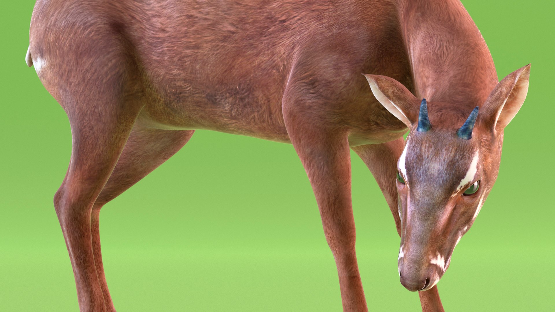 Saola Eating 3D - TurboSquid 2202800