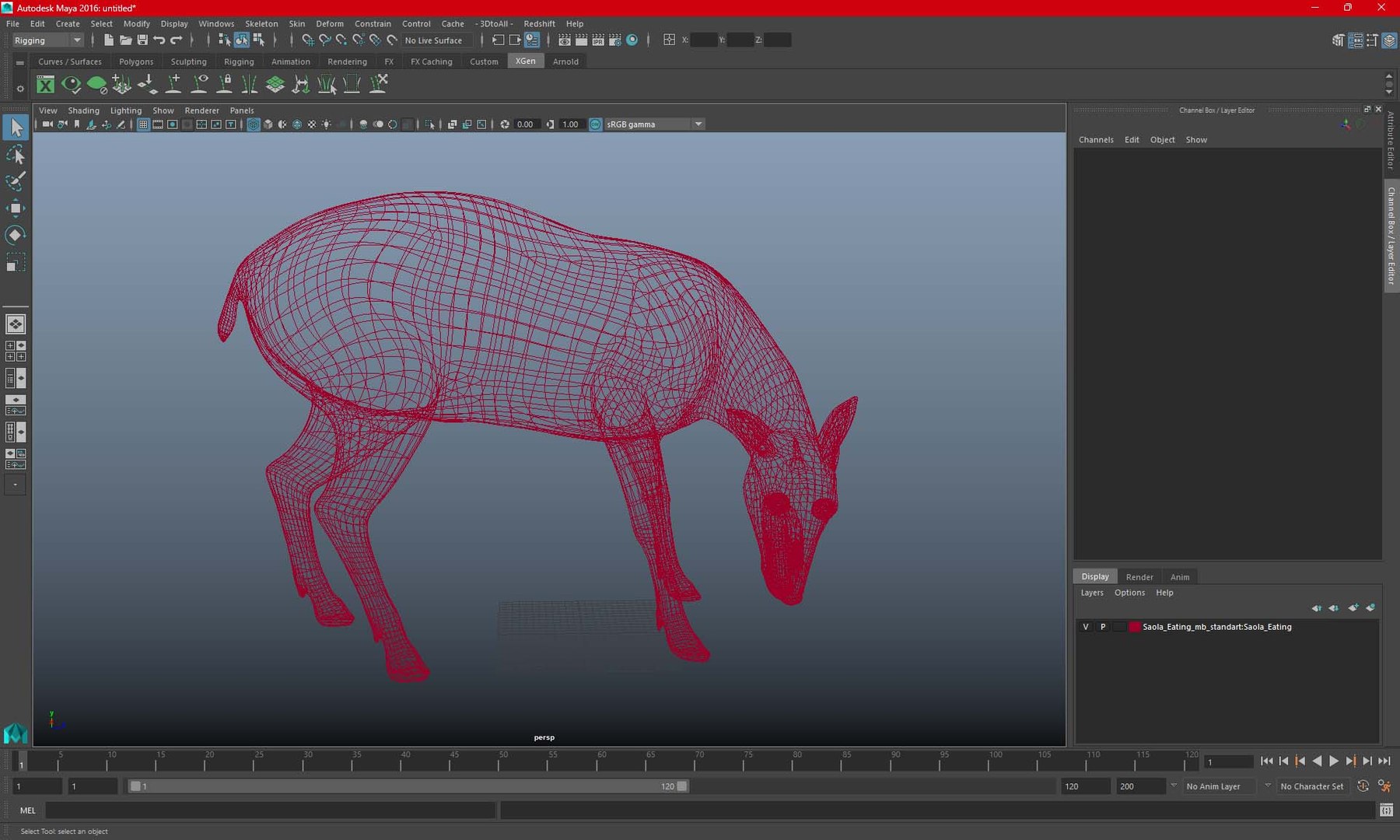 Saola Eating 3D - TurboSquid 2202800