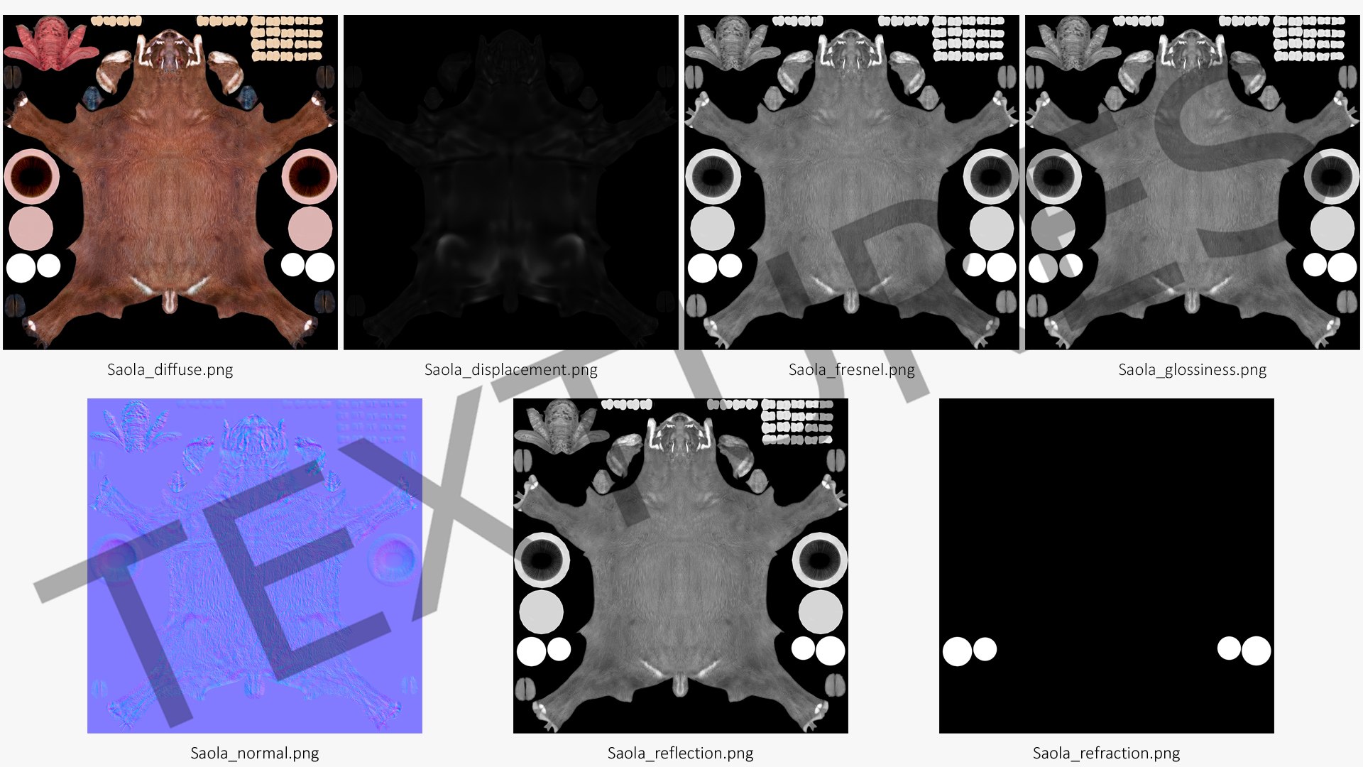 Saola Eating 3D - TurboSquid 2202800