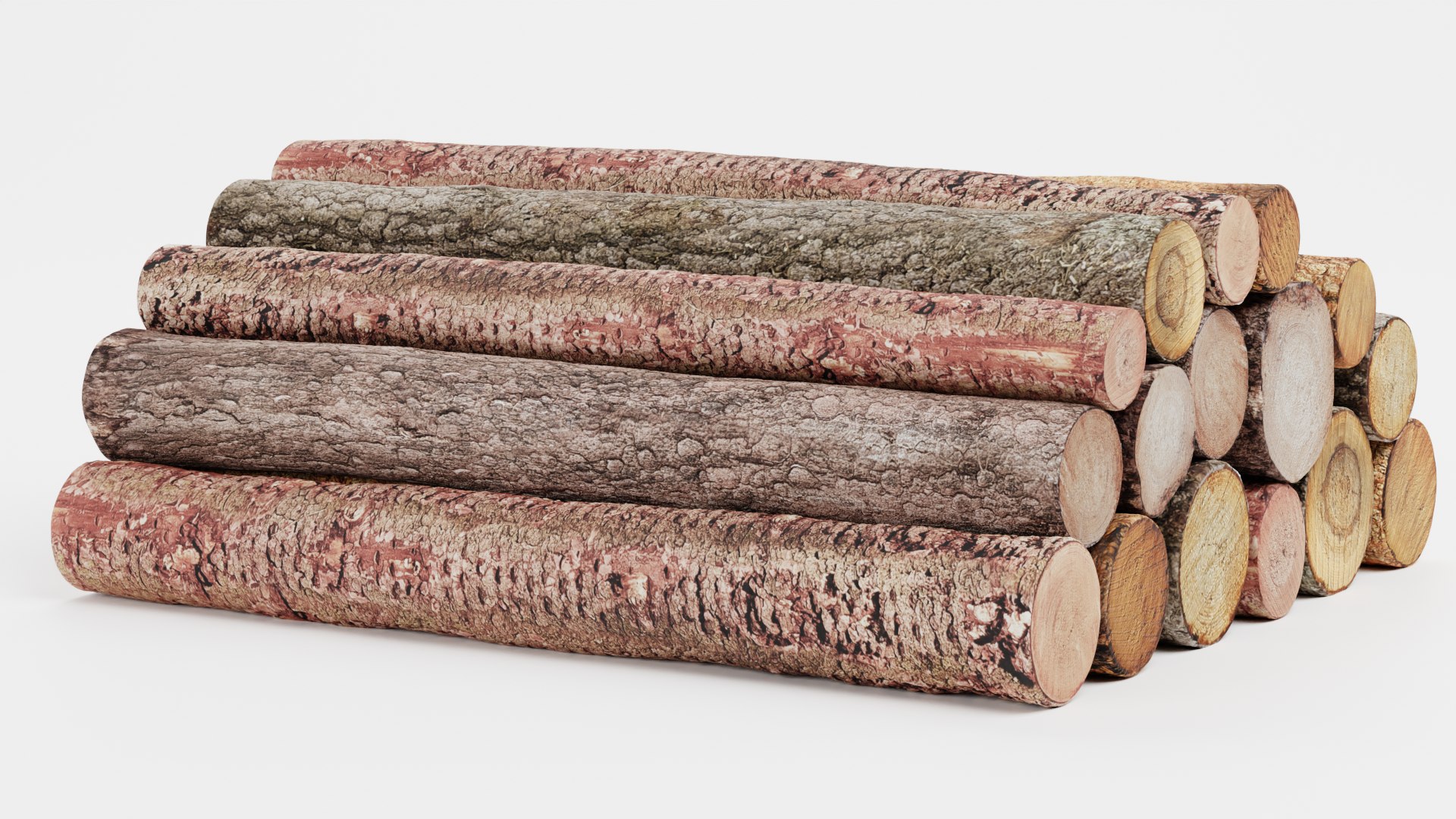 3D Tree Logs 5 - TurboSquid 1875517