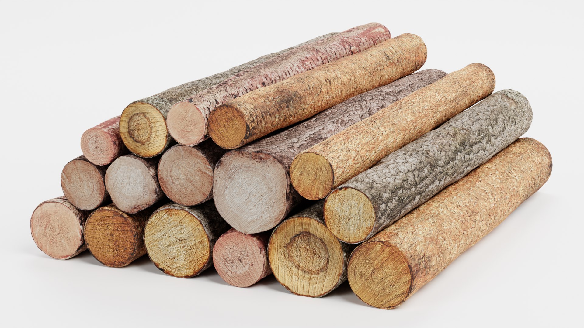 3D Tree Logs 5 - TurboSquid 1875517