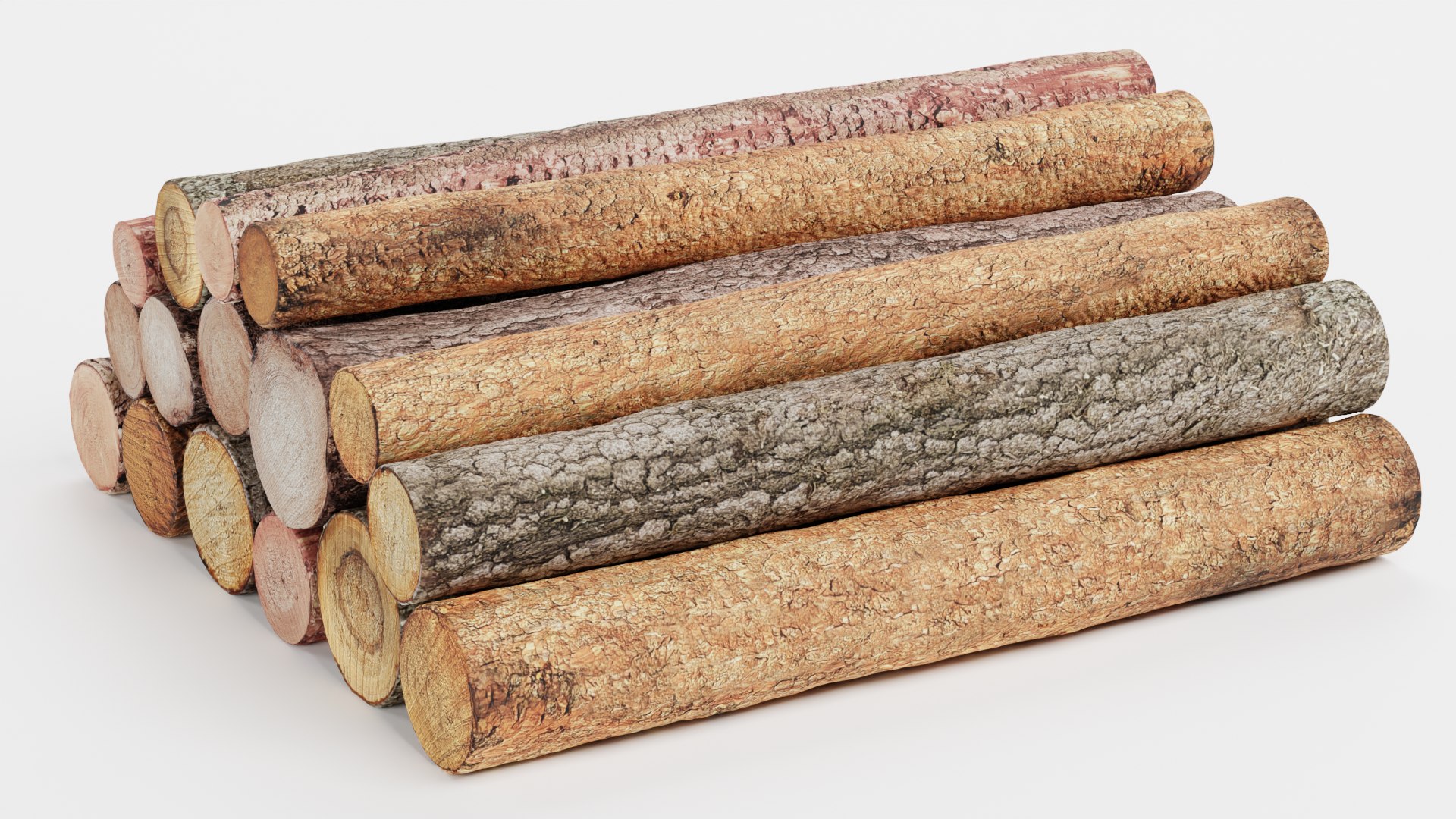 3D Tree Logs 5 - TurboSquid 1875517