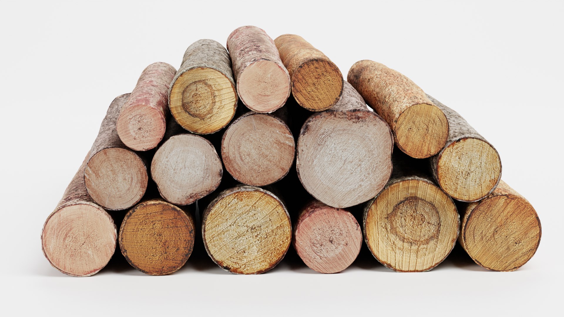 3D Tree Logs 5 - TurboSquid 1875517