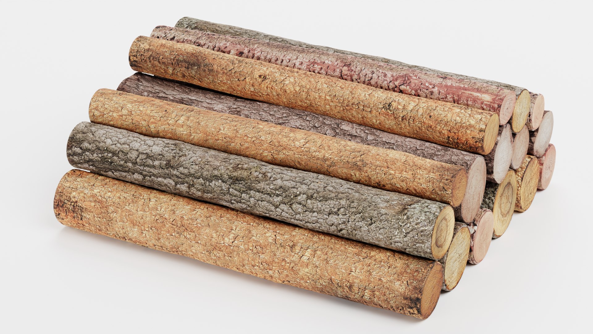 3D Tree Logs 5 - TurboSquid 1875517