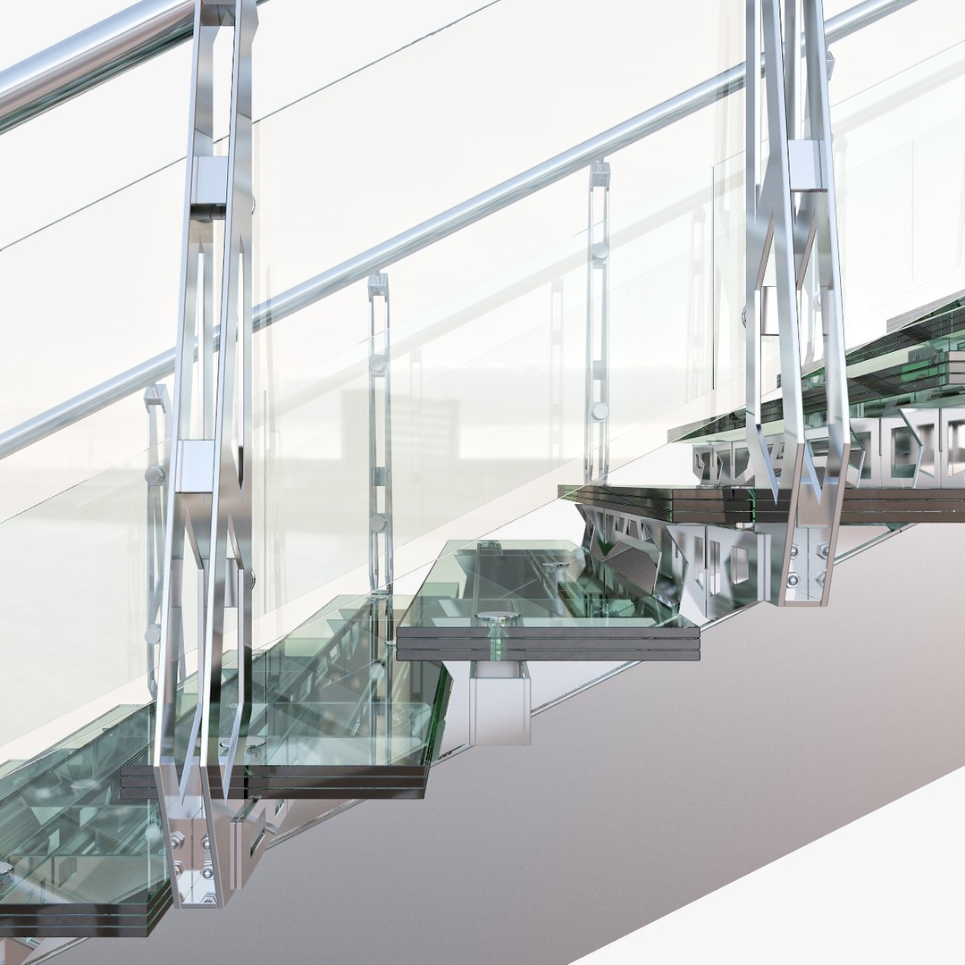 Steel Staircase 3d Max