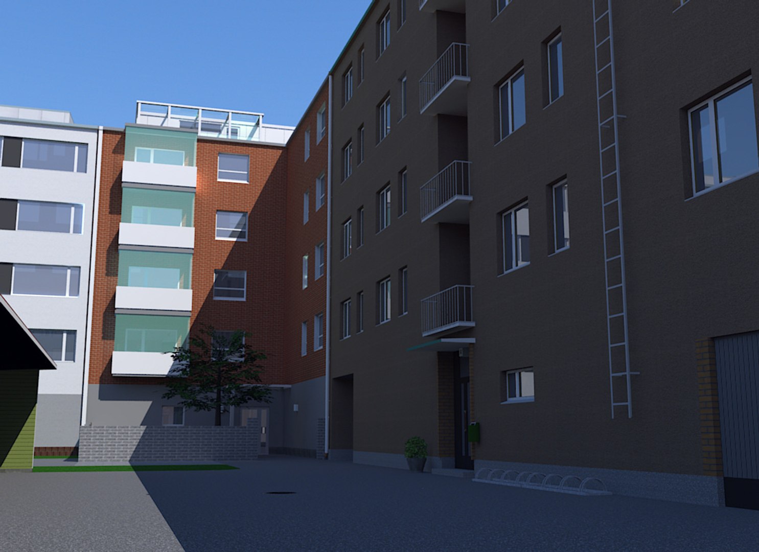 3D Model Block Buildings Architecture City Street - TurboSquid 1644513