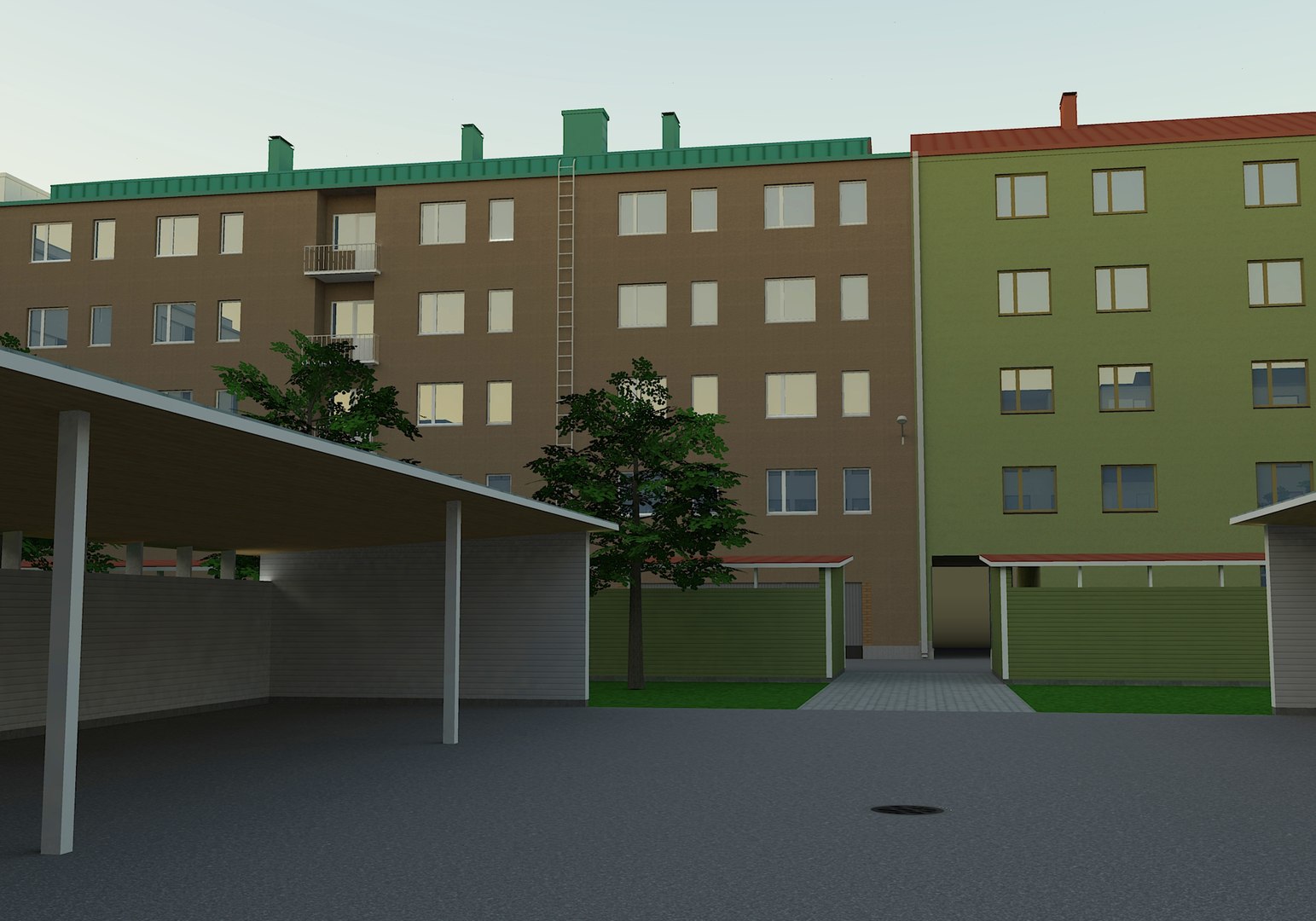 3D Model Block Buildings Architecture City Street - TurboSquid 1644513