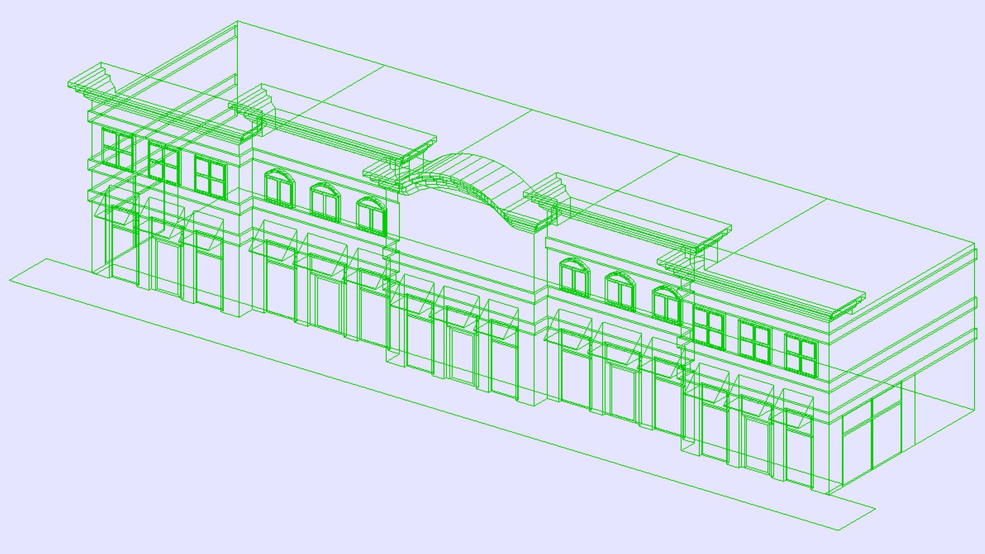 Shopping Center Building Low Poly 3D Model - TurboSquid 1761074