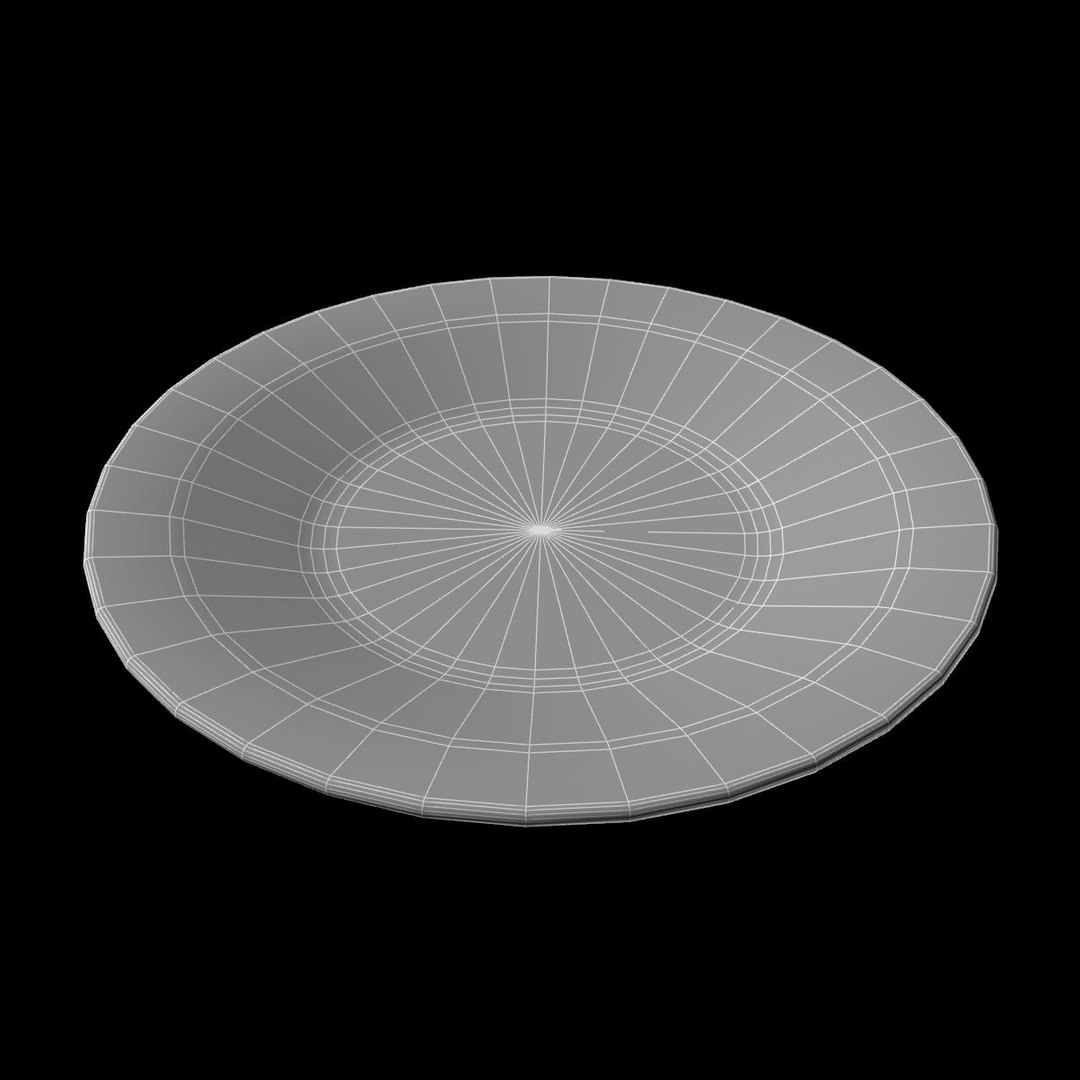 3ds Max Porcelain Plate