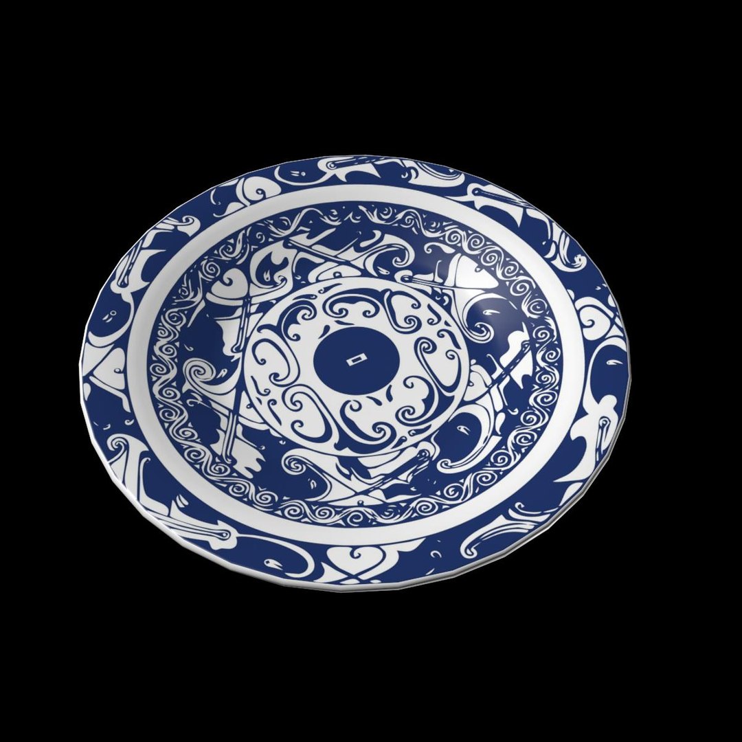 3ds Max Porcelain Plate