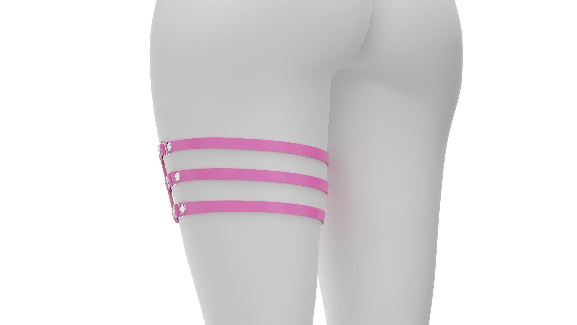 Leather Leg Garter 3 3D Model - TurboSquid 2261238
