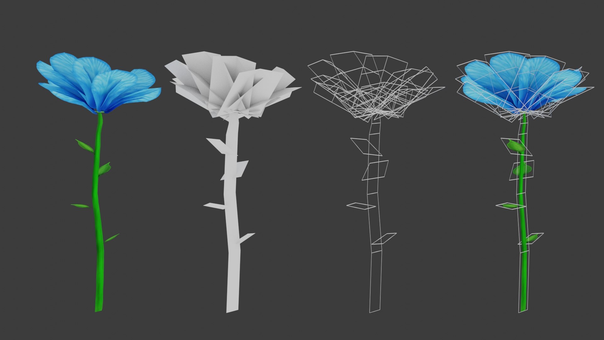 3D Flower Stylized Pack Model - TurboSquid 1458336