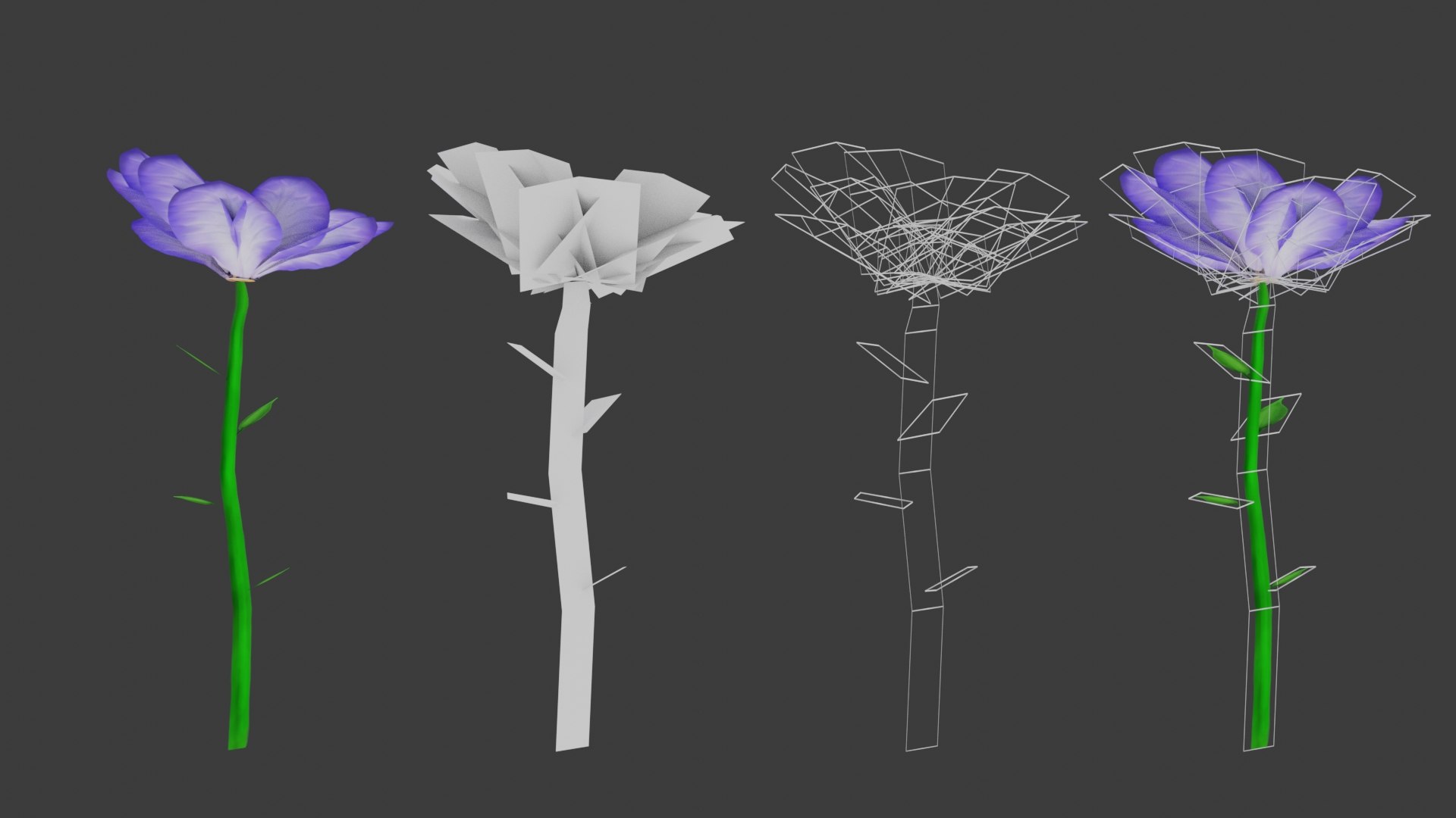 3D Flower Stylized Pack Model - TurboSquid 1458336
