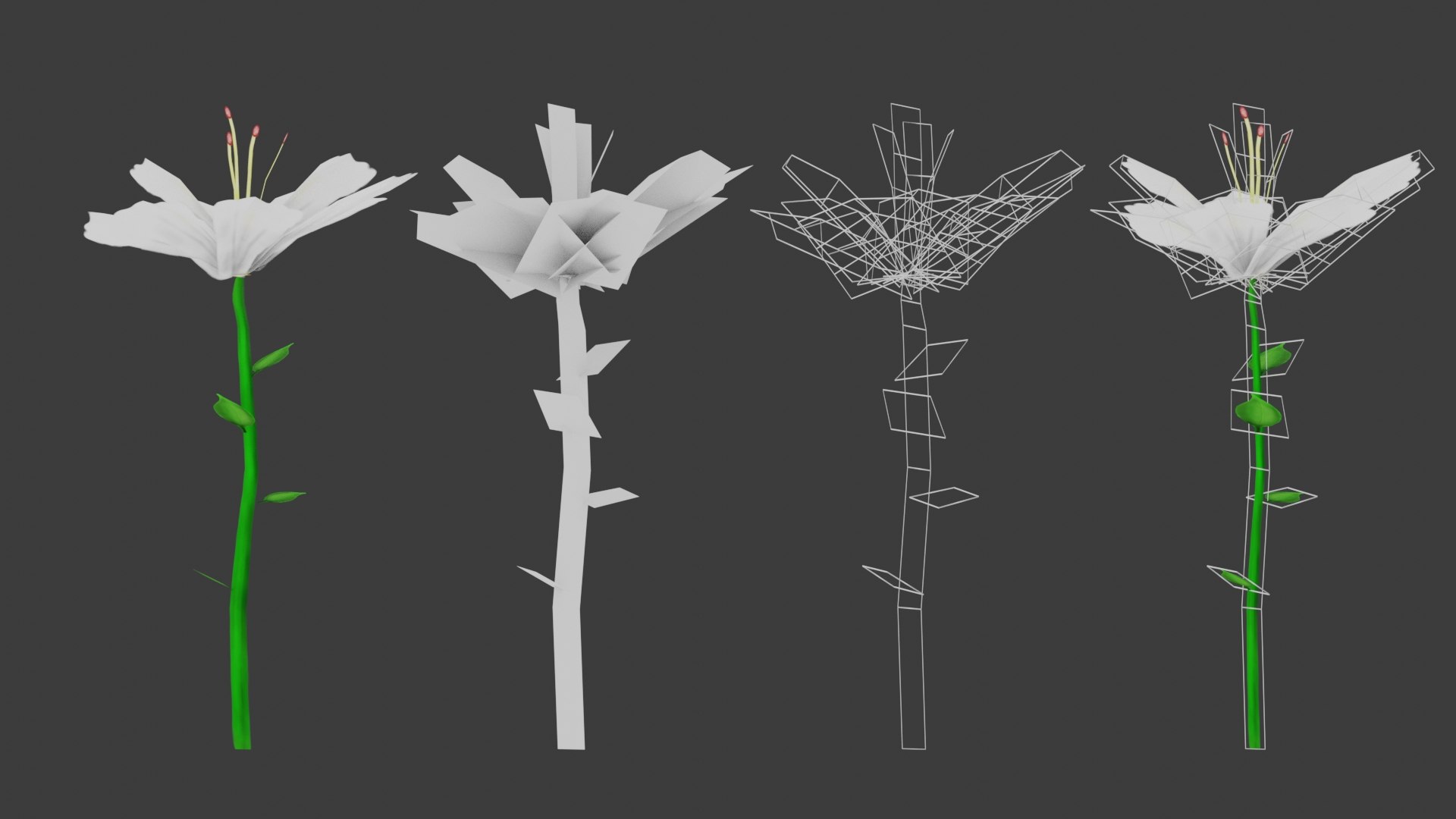 3D Flower Stylized Pack Model - TurboSquid 1458336