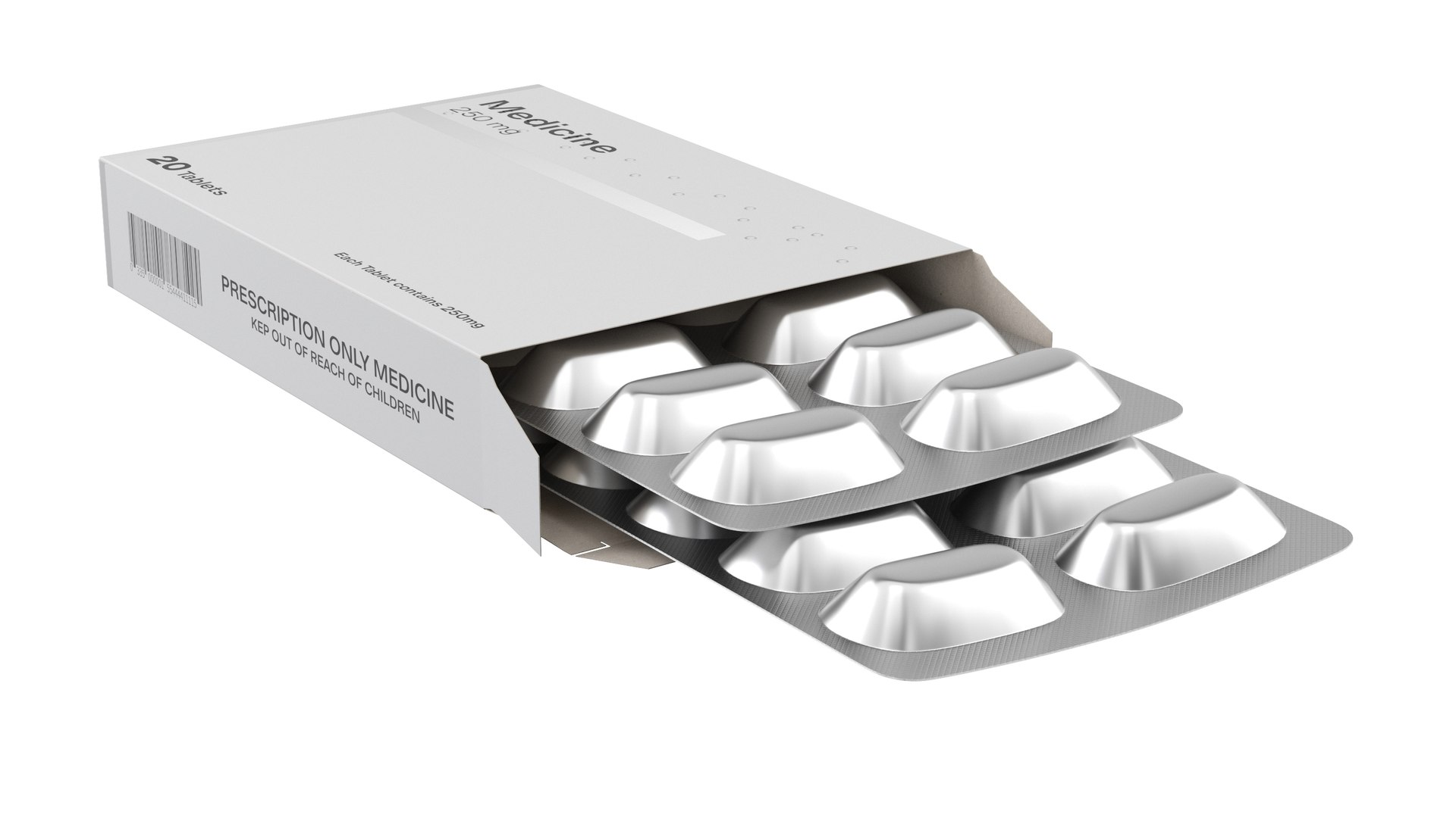 3D Packaged Medicine Model - TurboSquid 2154969