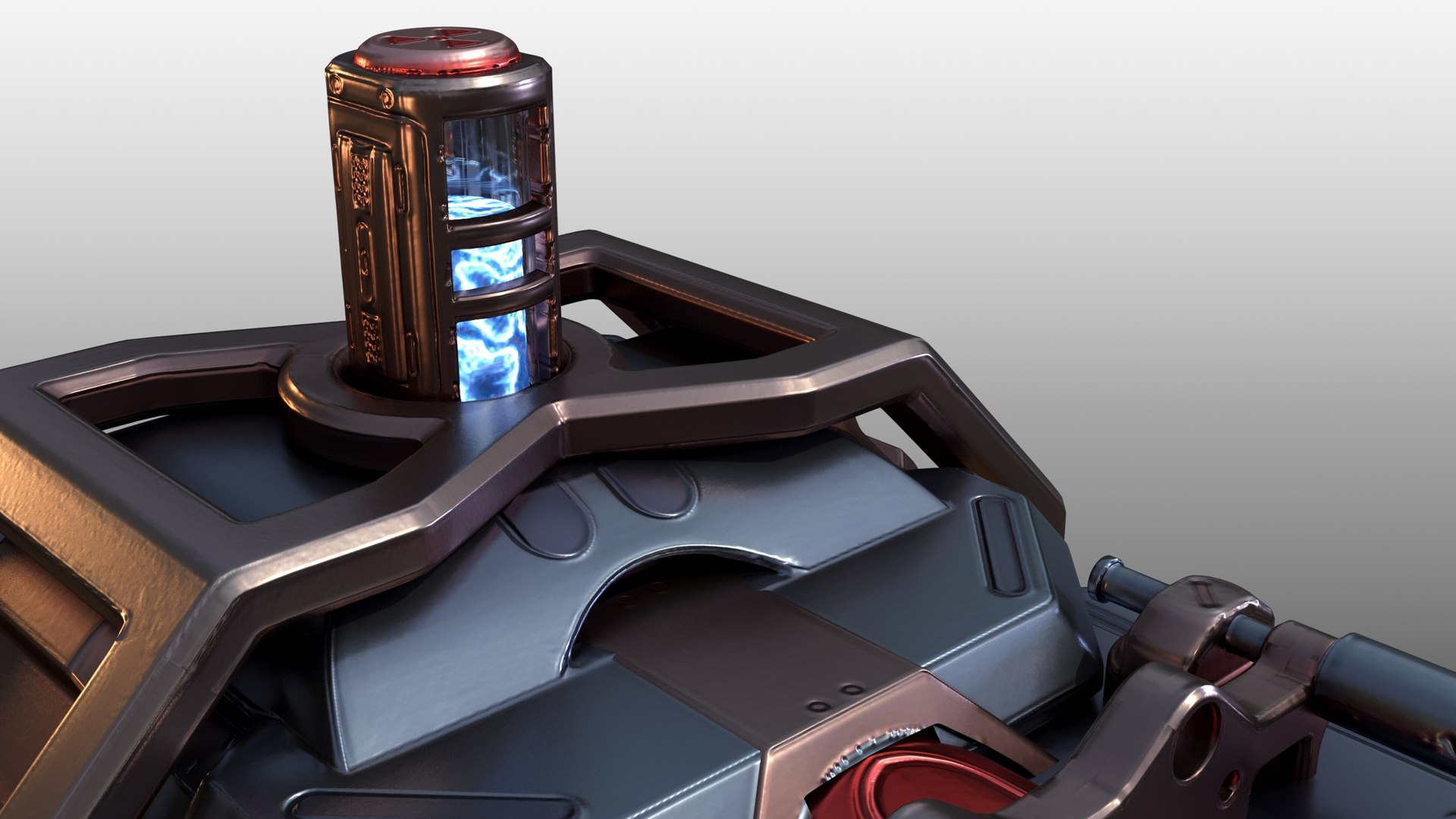 3D Model Gun Stylized Metallic - TurboSquid 1616211