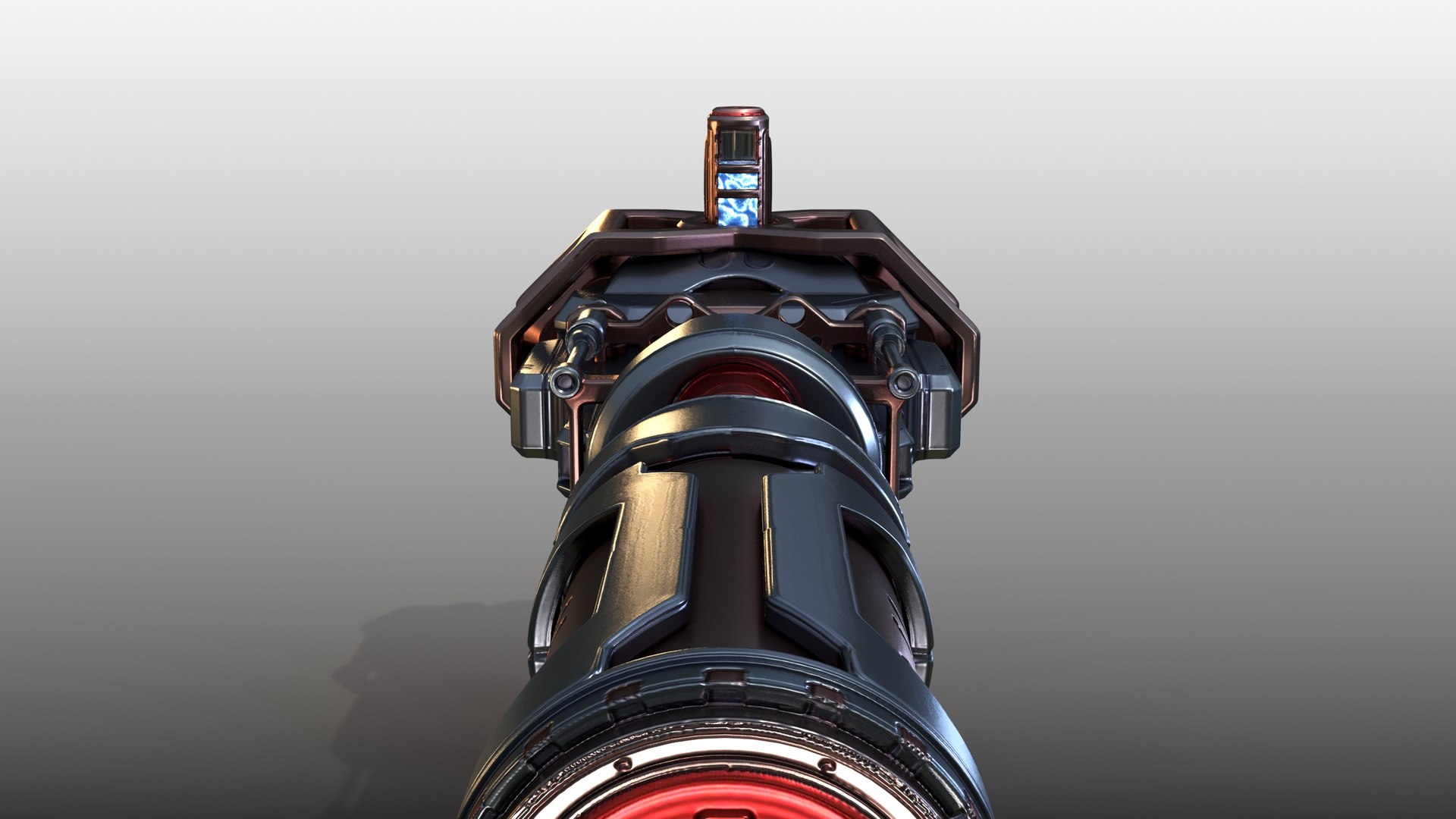 3D Model Gun Stylized Metallic - TurboSquid 1616211