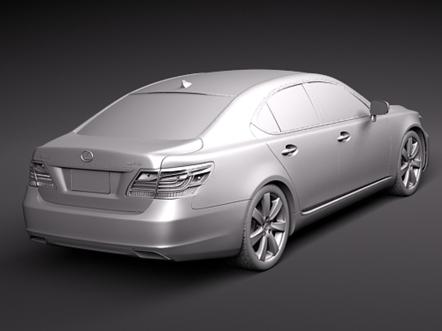 3d Lexus Ls 600 H Model