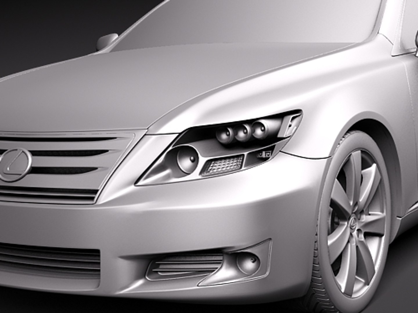 3d Lexus Ls 600 H Model
