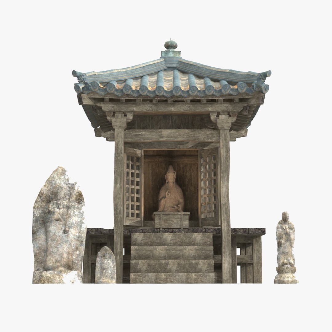 modelo 3d Small shrines of ancient Asian architecture - TurboSquid 2013333