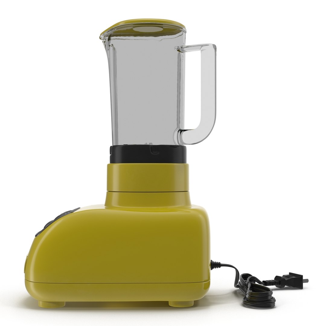 3d Blender Yellow Modeled Model