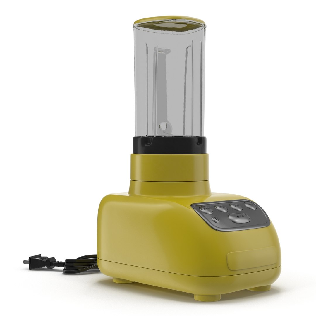 3d Blender Yellow Modeled Model