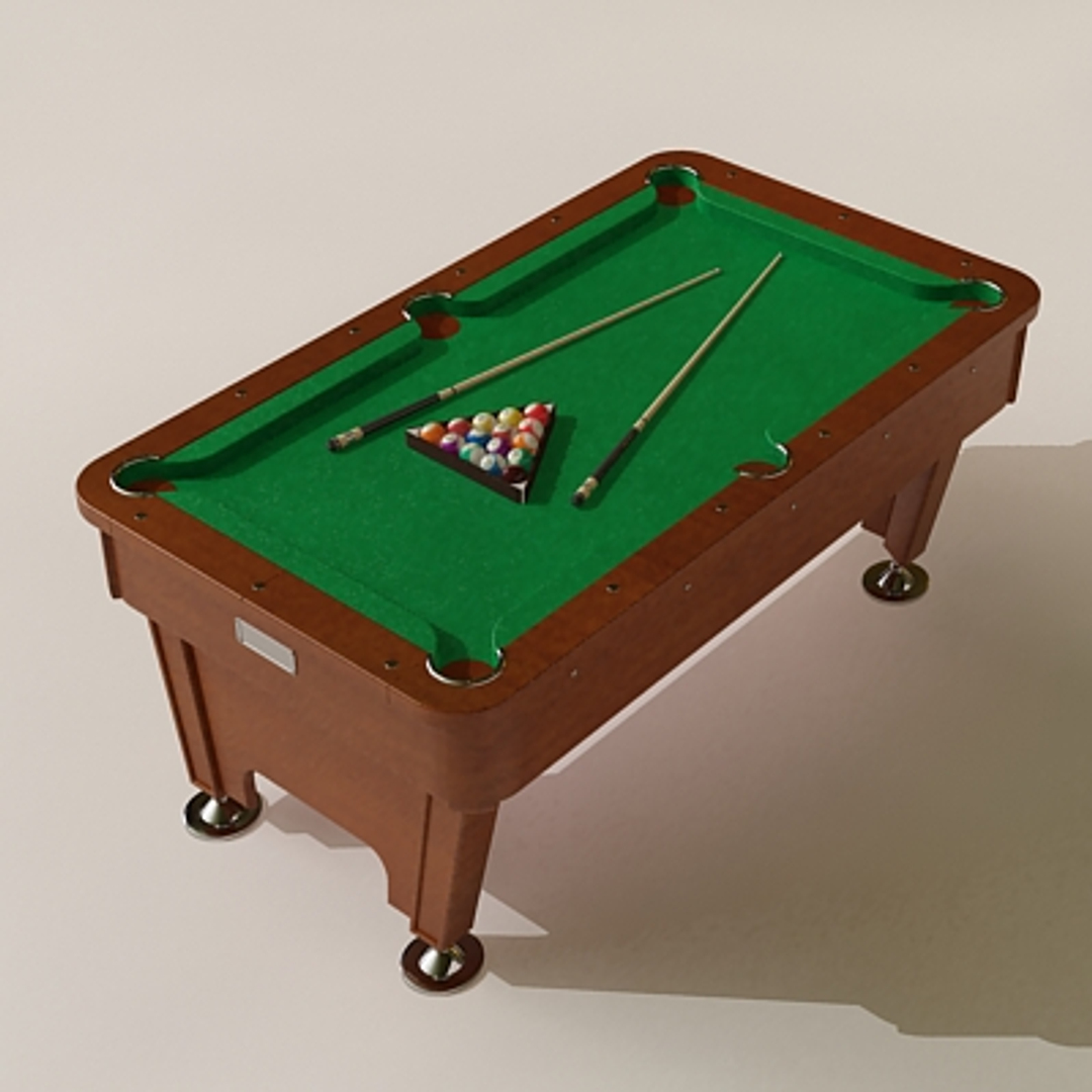 pool table 3d max