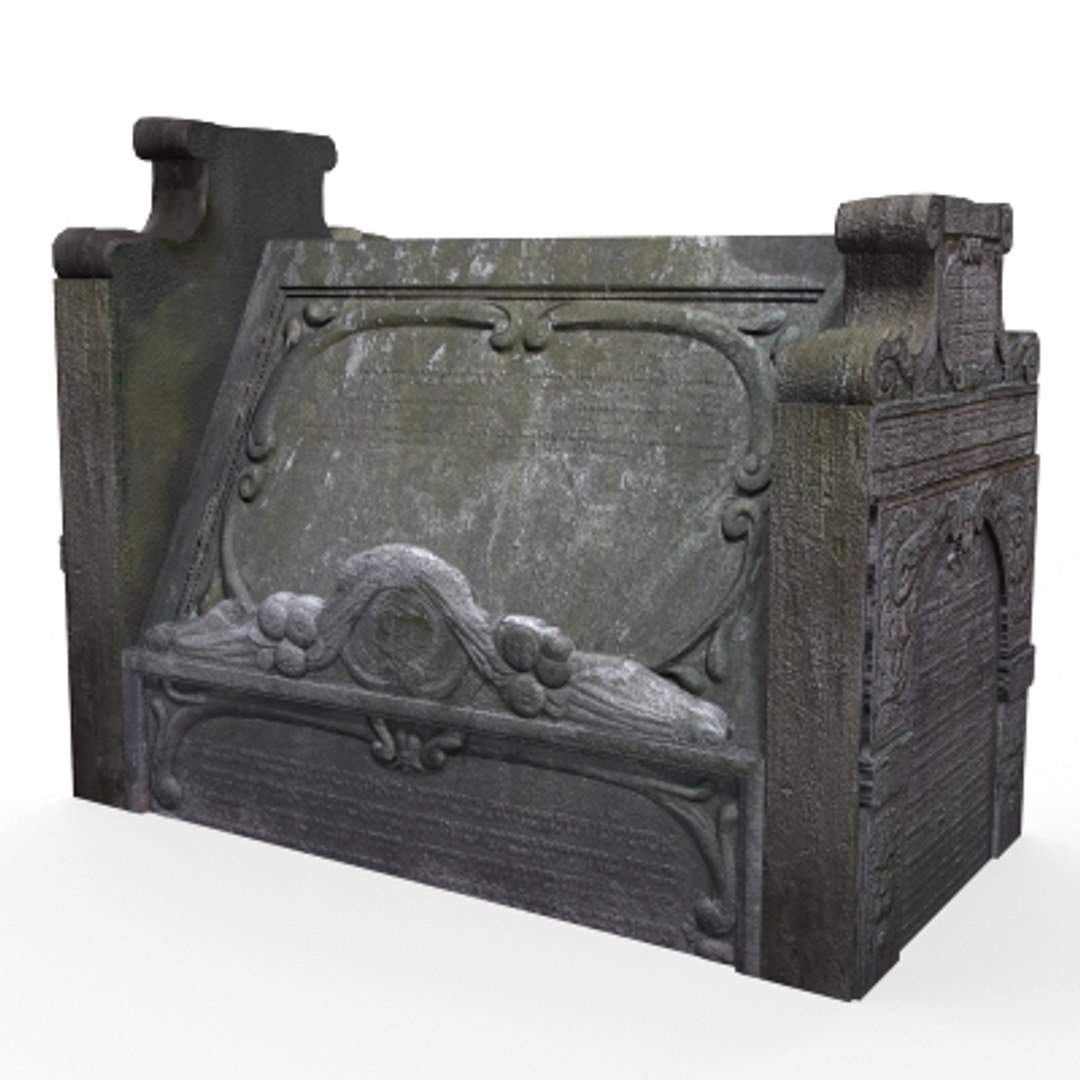 3d Stone Grave Gravestone