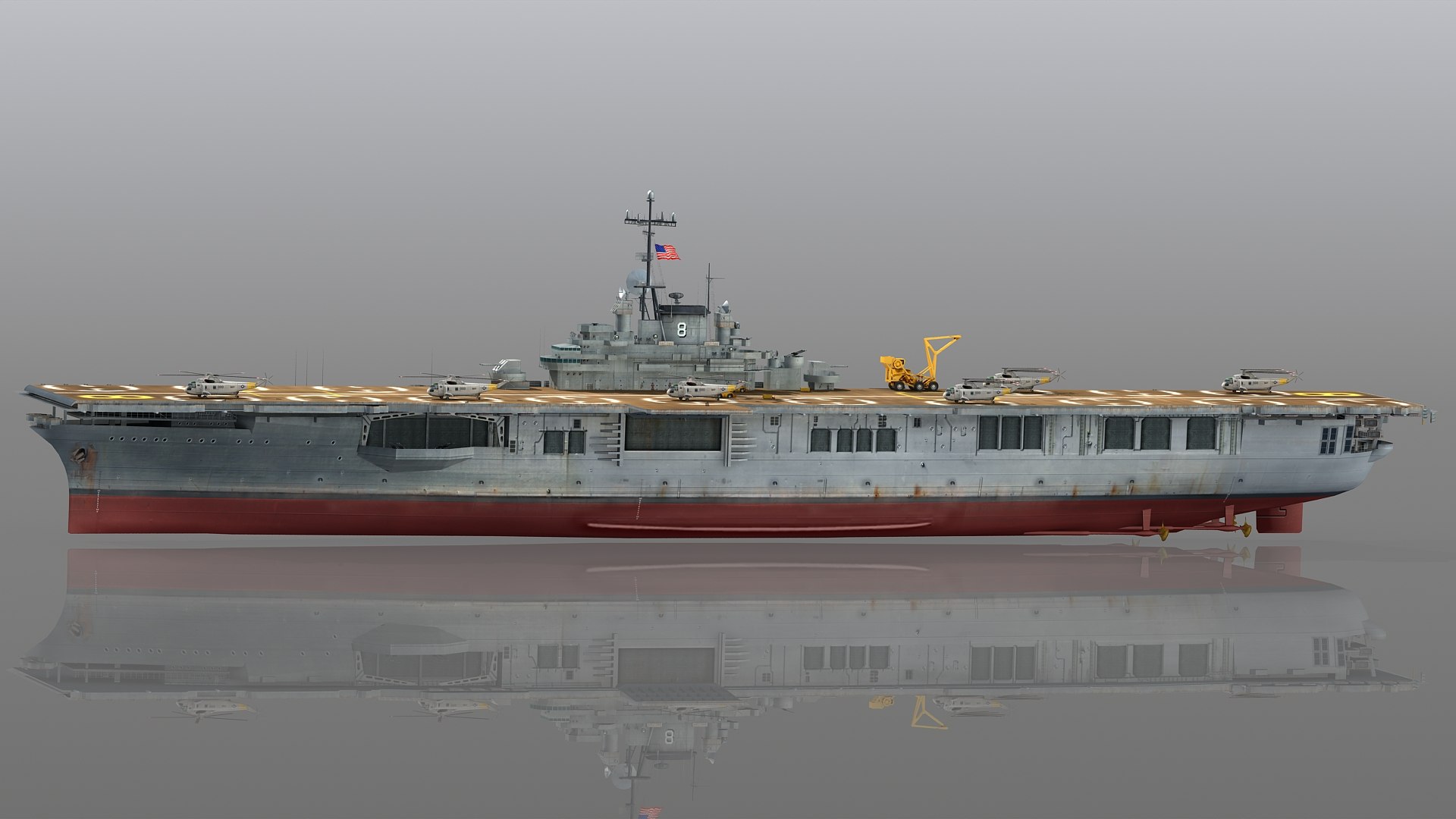 USS Valley Forge CV-45 LPH-8 3D model - TurboSquid 2075352