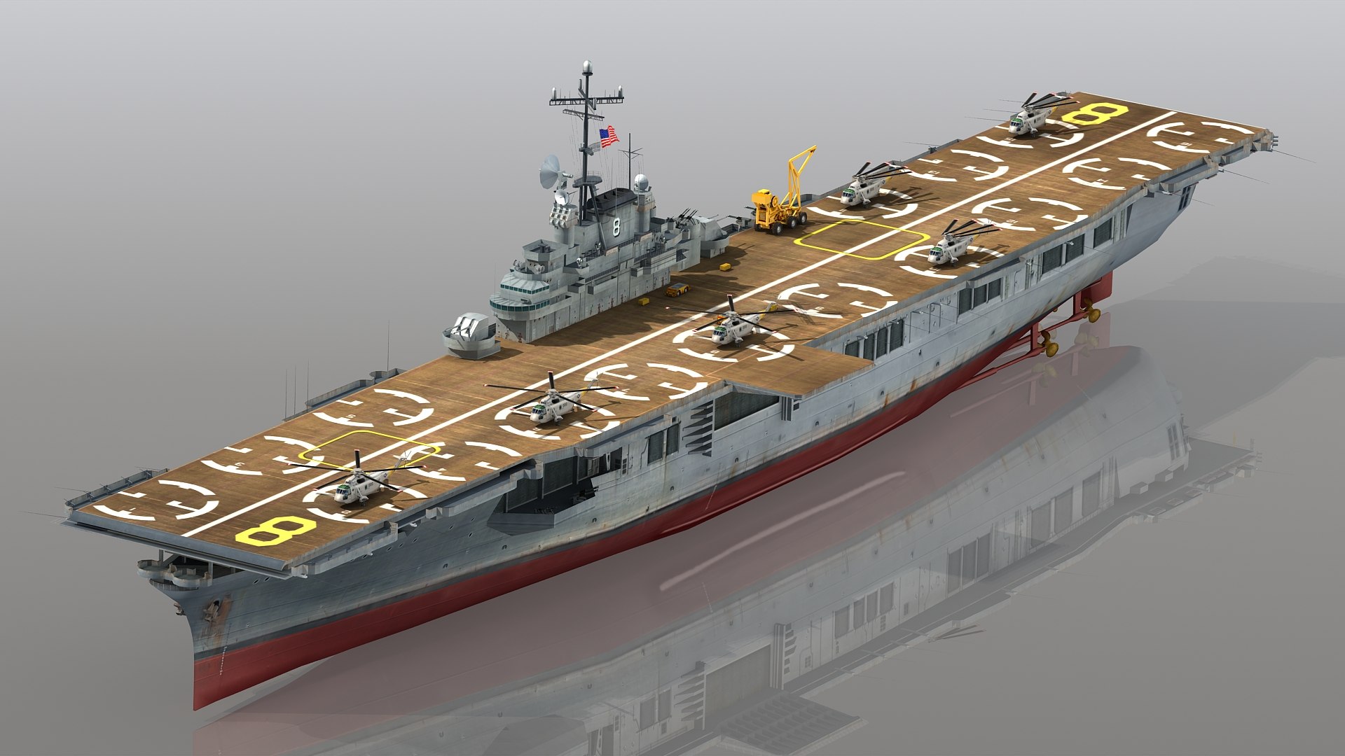 USS Valley Forge CV-45 LPH-8 3D model - TurboSquid 2075352