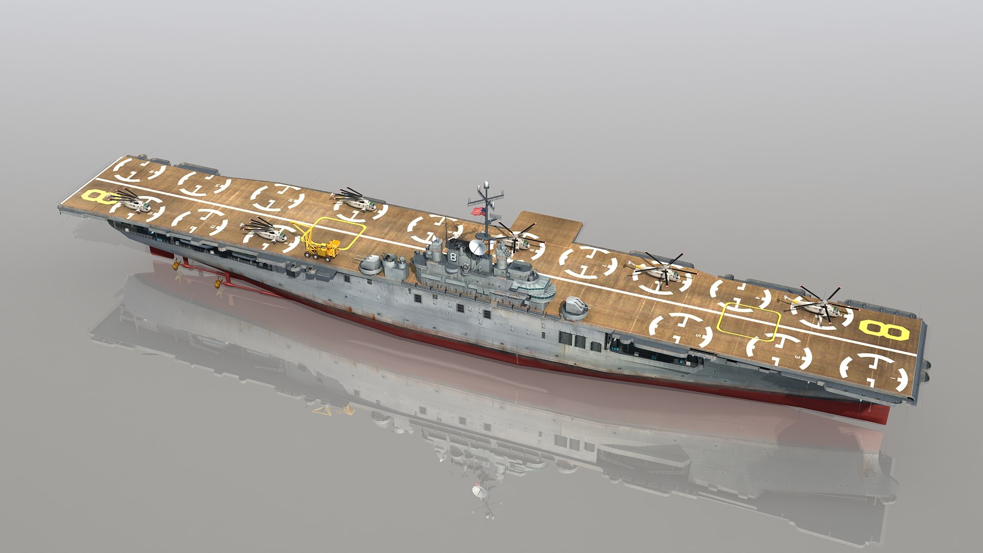 USS Valley Forge CV-45 LPH-8 3D model - TurboSquid 2075352