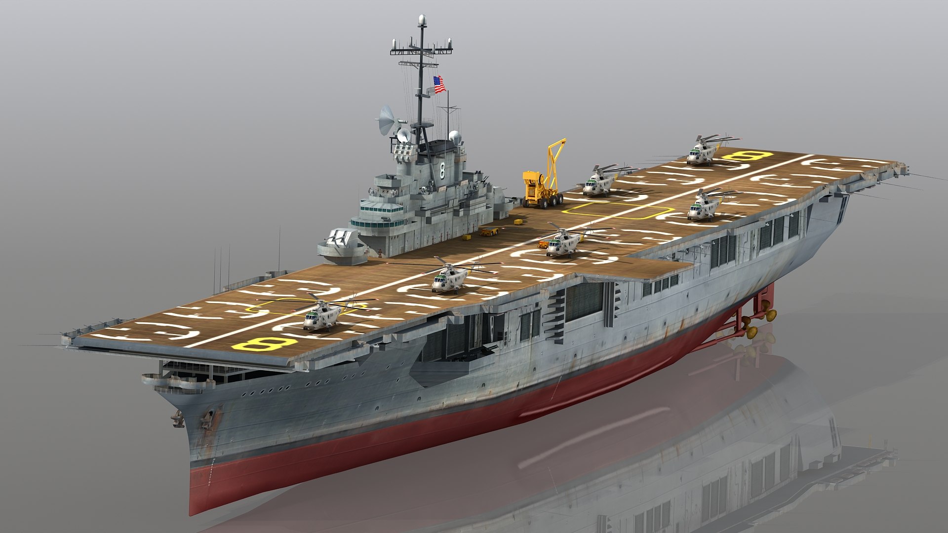 USS Valley Forge CV-45 LPH-8 3D model - TurboSquid 2075352